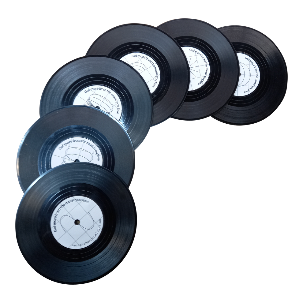 Vinyl Record Drink Coasters – Secret Chord Analogue